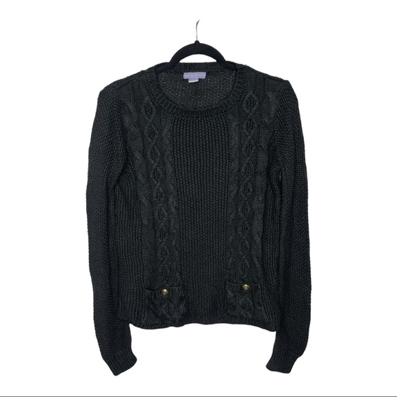 Laura Scott | Sweaters | Laura Scott Womens Black Onyx 2 Pocket Sweater ...